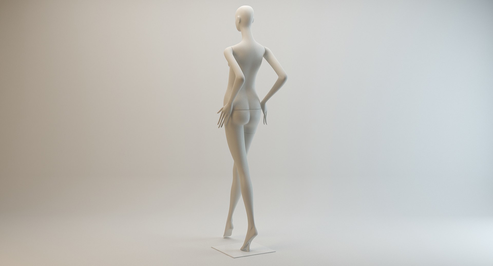 3d Bonaveri Mannequin Aloof Pose Model