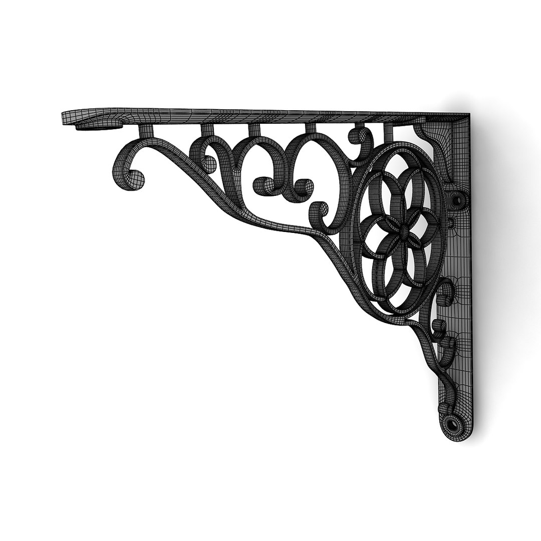 3d vintage wall bracket