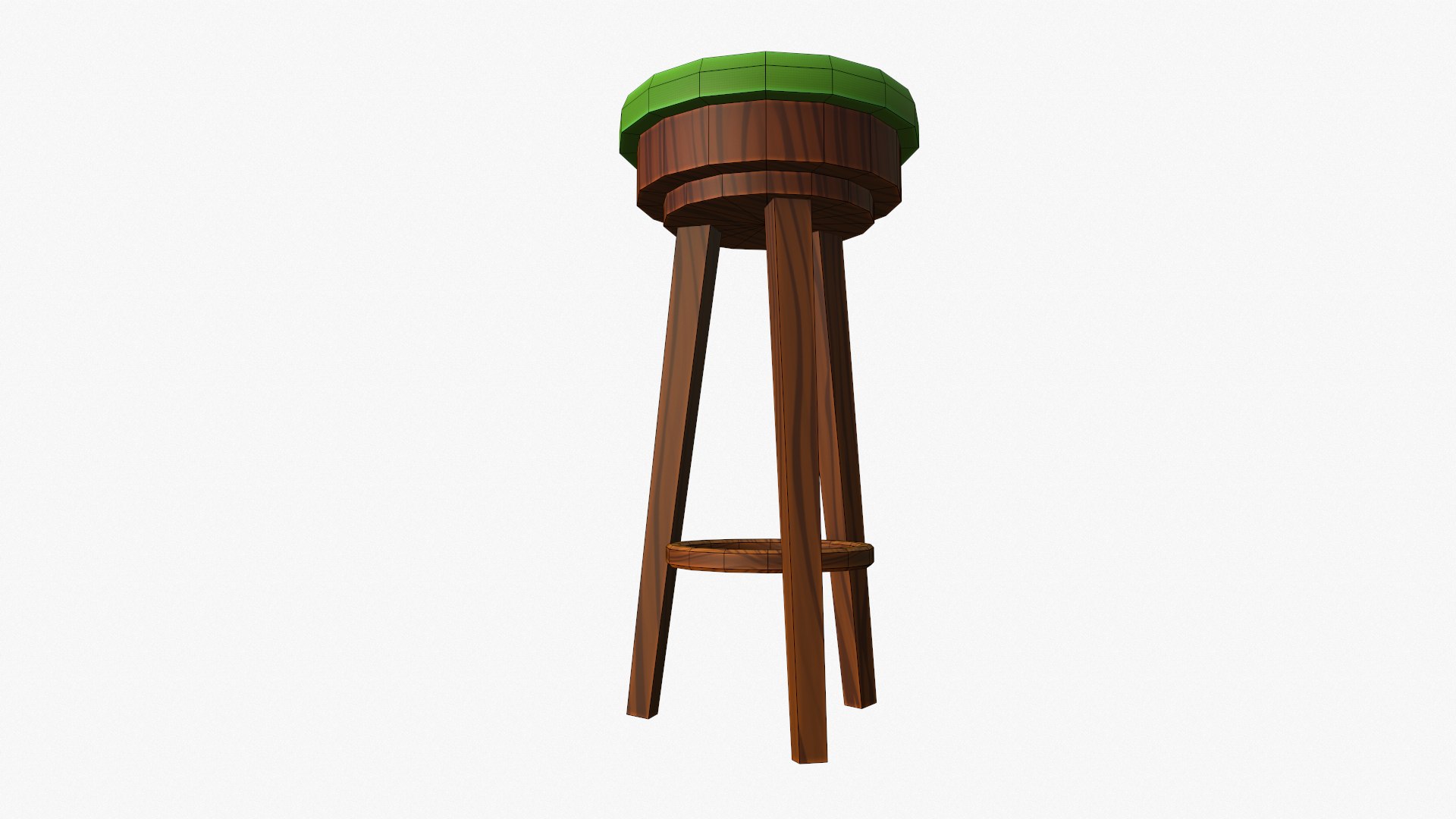 Cartoon Wooden Chair 3D Model - TurboSquid 1901521