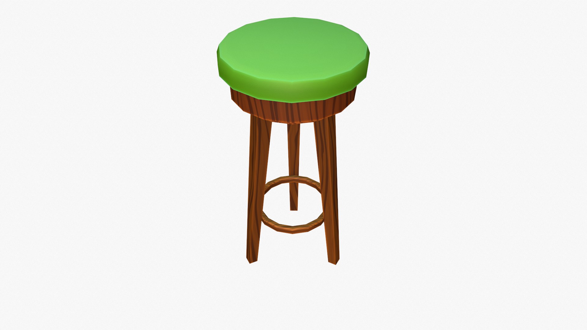 Cartoon Wooden Chair 3D Model - TurboSquid 1901521