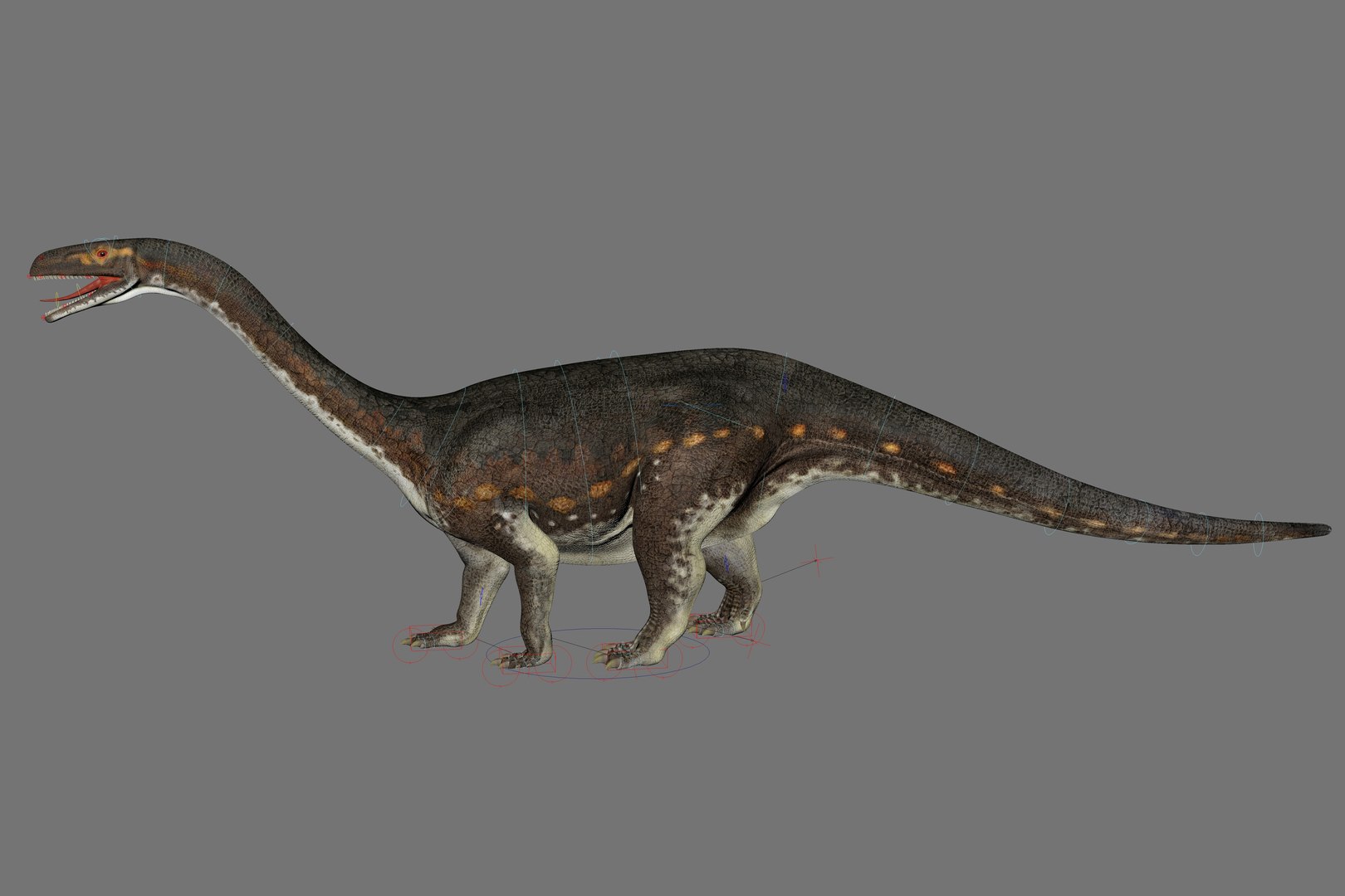 3D Melanorosaurus Dinosaur Triassic Animal - TurboSquid 2332529