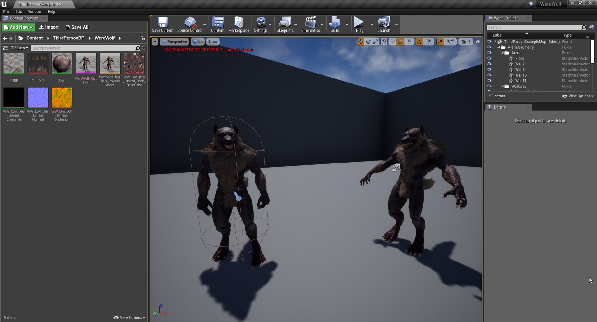 Realistic werewolf model - TurboSquid 1612777