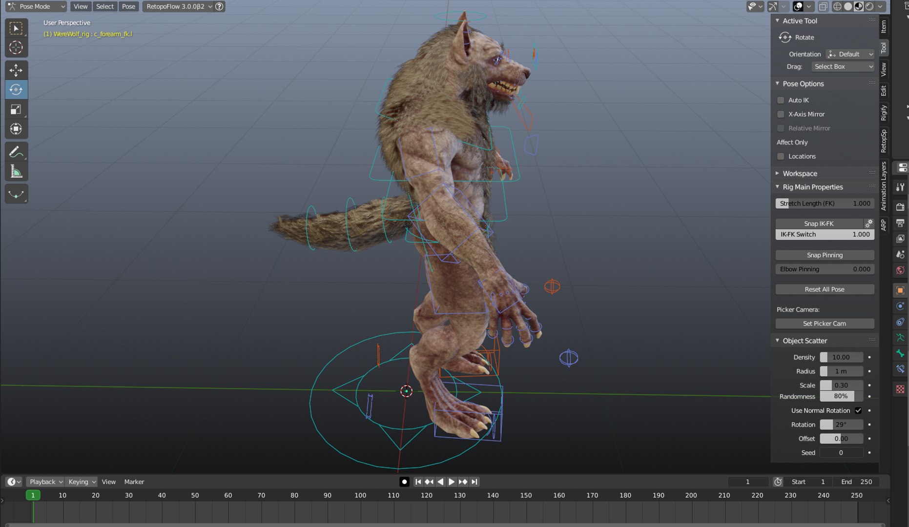 Realistic Werewolf Model - TurboSquid 1612777