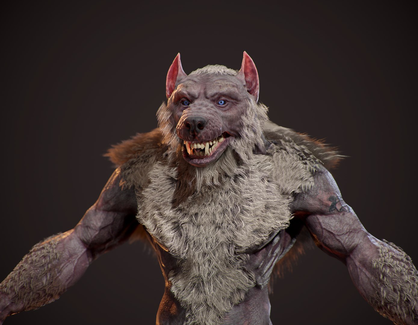Realistic Werewolf Model - TurboSquid 1612777