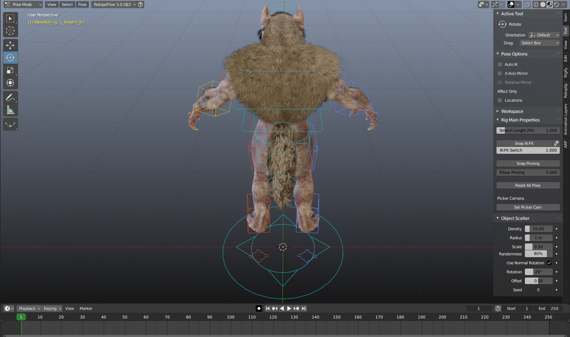 Realistic Werewolf Model - TurboSquid 1612777