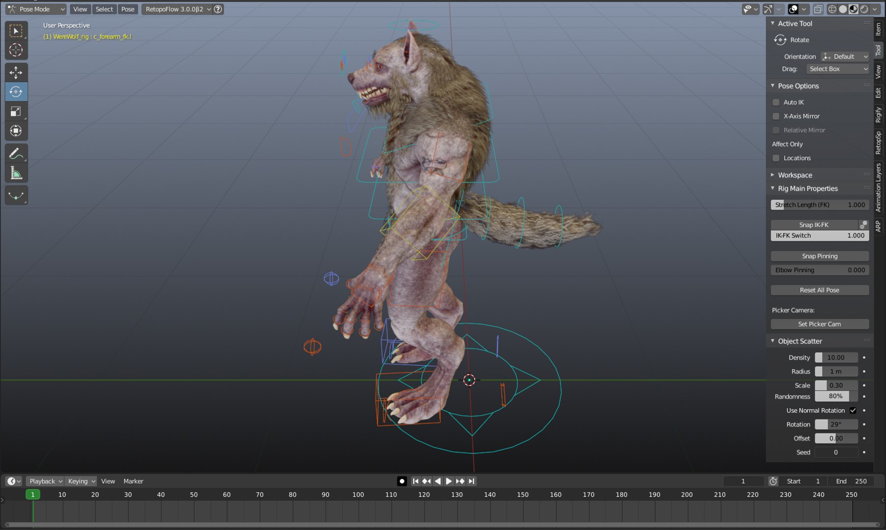Realistic werewolf model - TurboSquid 1612777