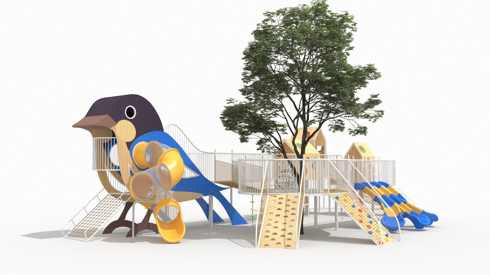 3D Bird Of Forest Animal Theme Playground - TurboSquid 2165074