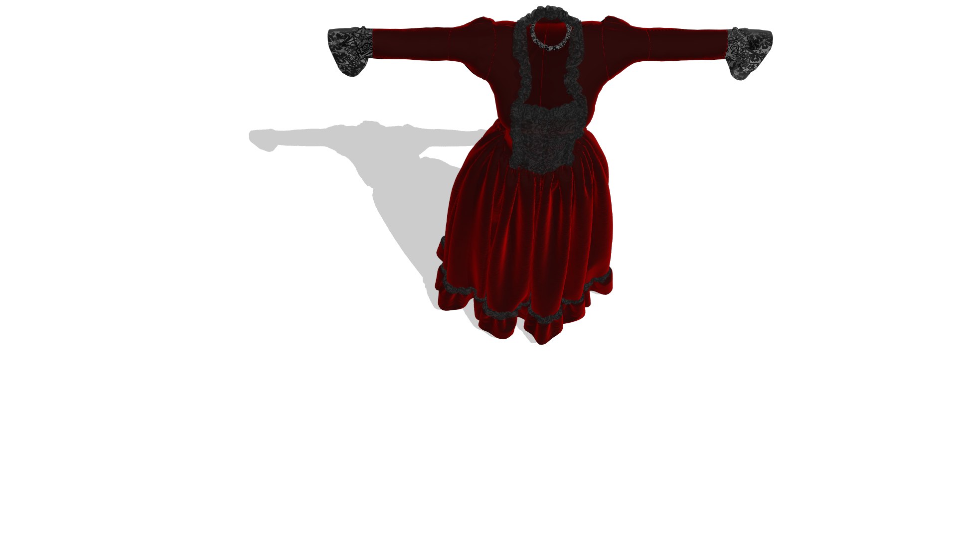 Victorian Dress 3D Model - TurboSquid 2047433
