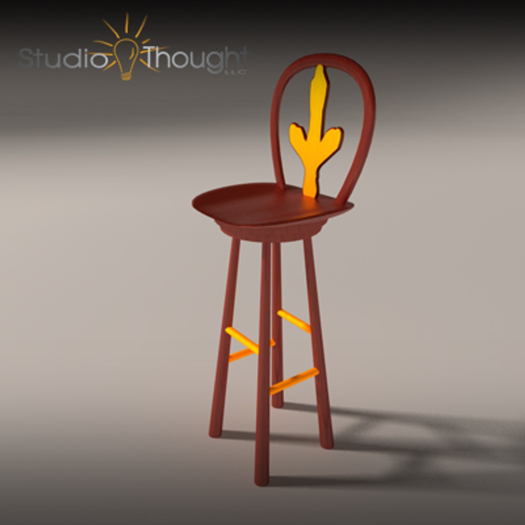 3d model bar stool virginia tech