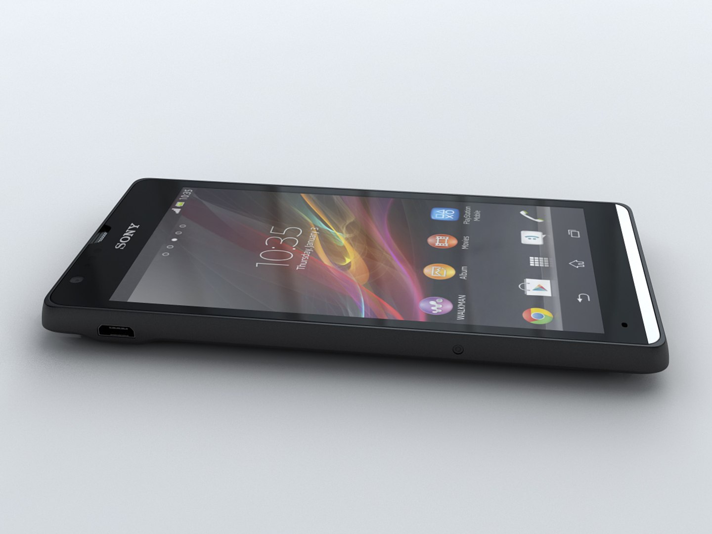 sony xperia sp mobile phone 3d max