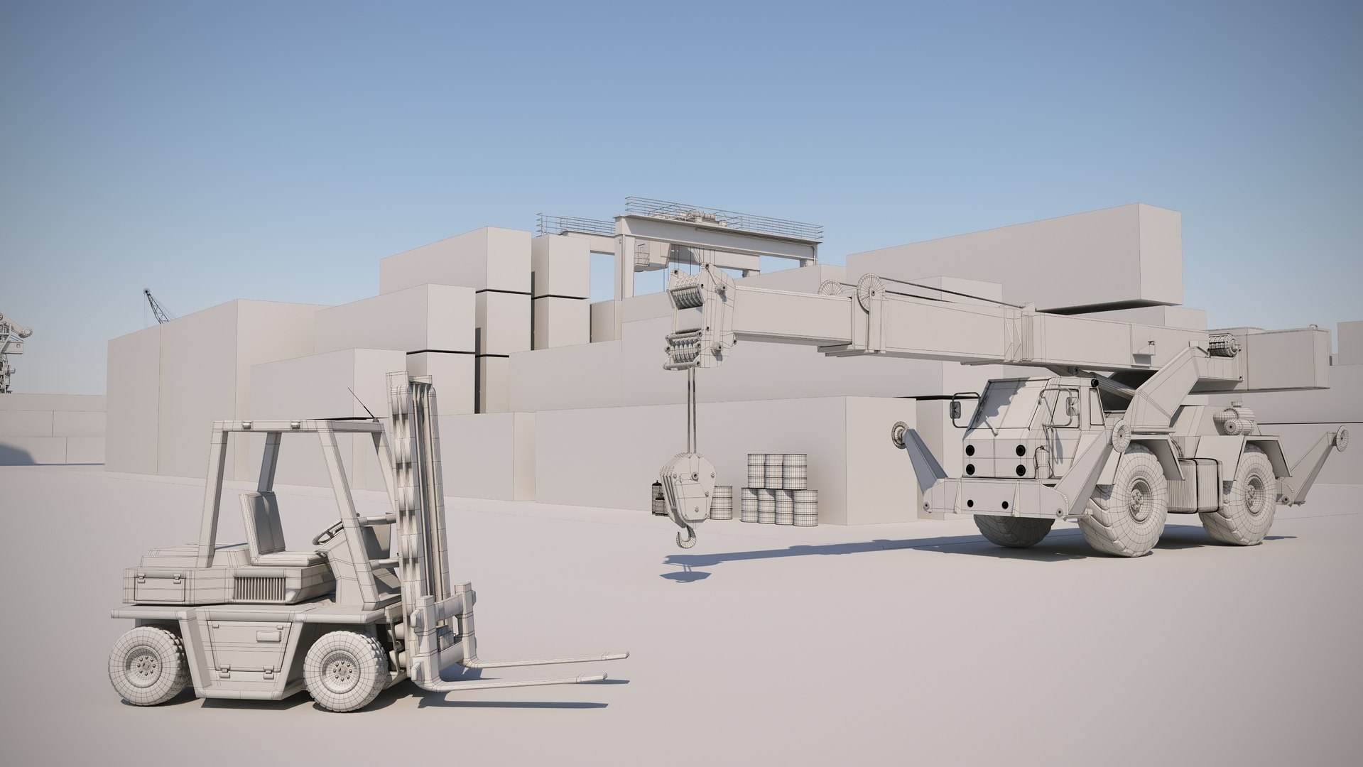 Container Terminal Port 3D - TurboSquid 1943239