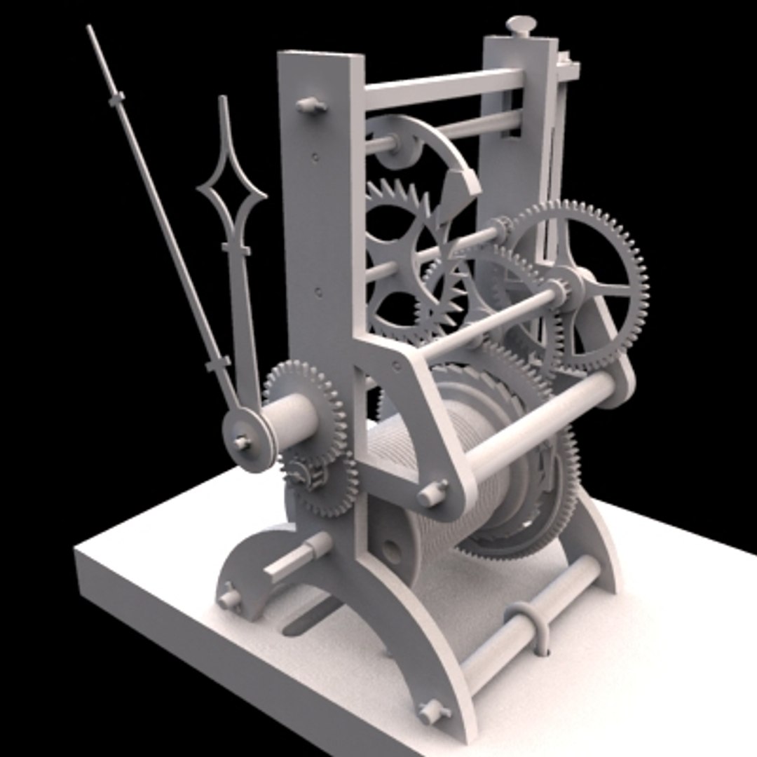 3d Timepiece Clock Nathaniel Dominy