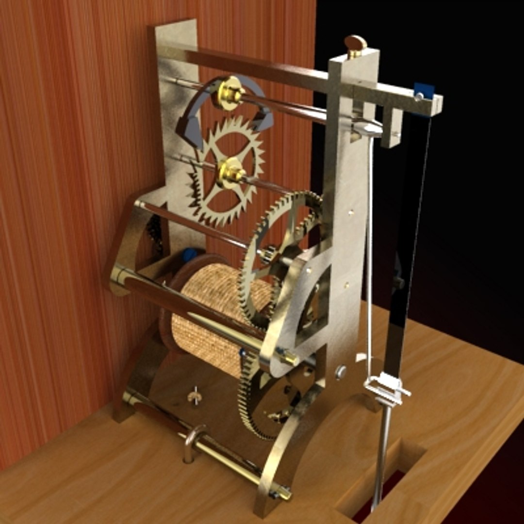 3d Timepiece Clock Nathaniel Dominy