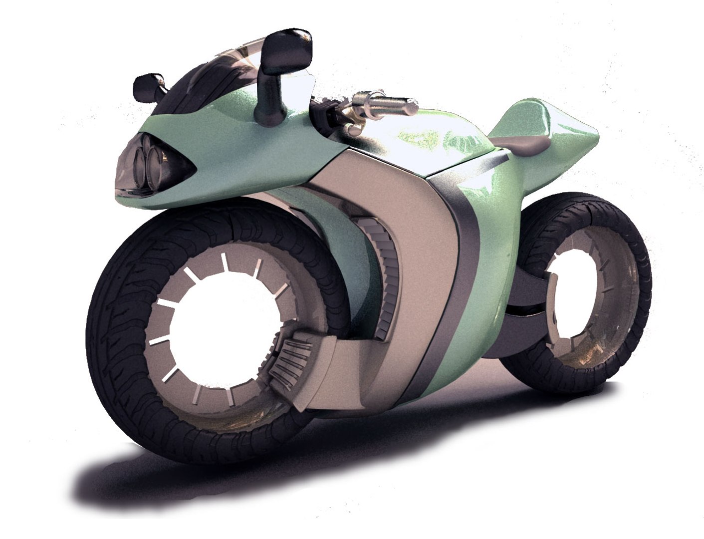 3d Sci Fi Motorcycle