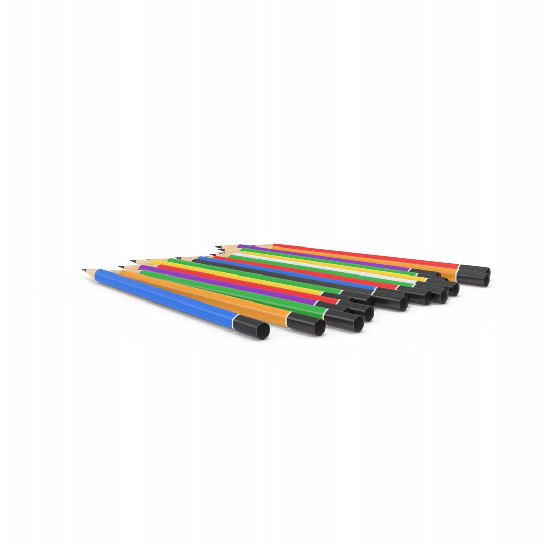 3D Colored Pencils Model - TurboSquid 1868865
