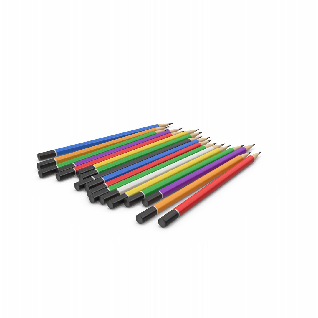3D Colored Pencils Model - TurboSquid 1868865