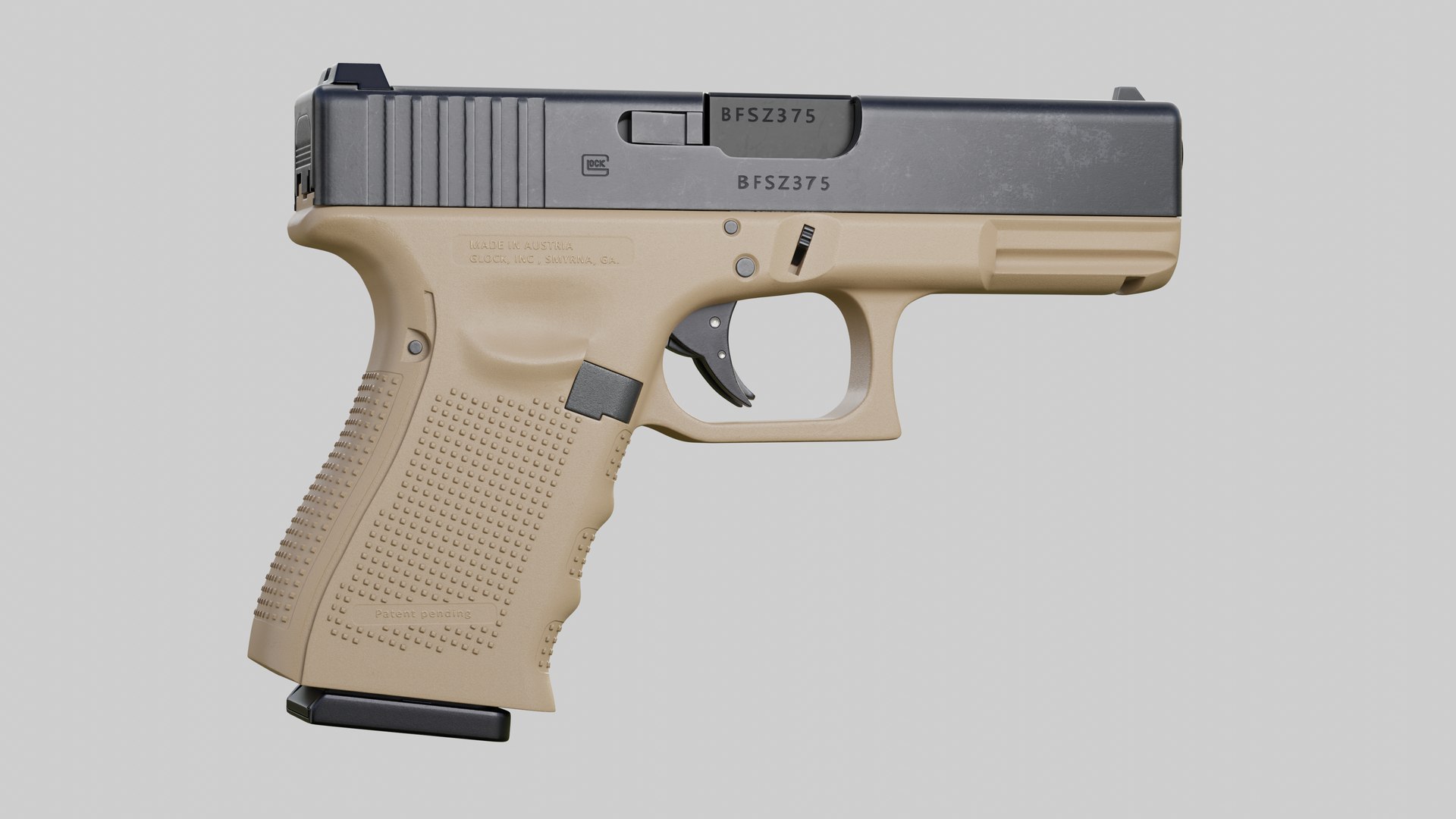 Glock 19 Gen 4 Custom 3D model - TurboSquid 1984692