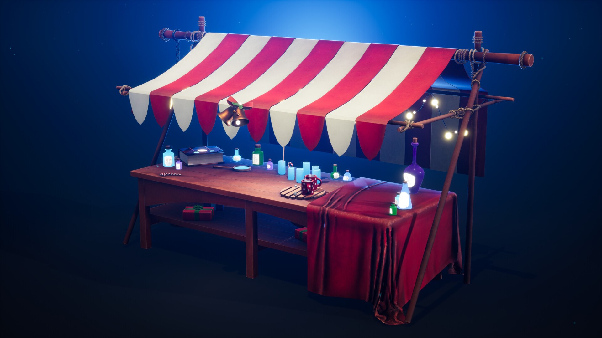 Magic Market Stall 3D - TurboSquid 1885504