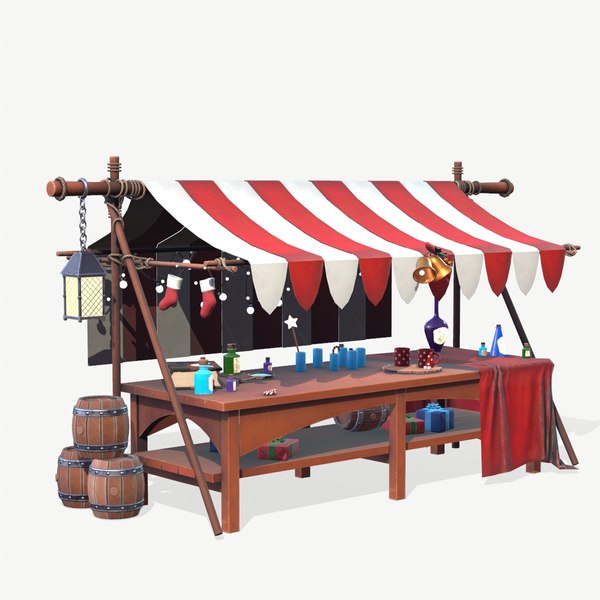 Magic Market Stall 3D - TurboSquid 1885504