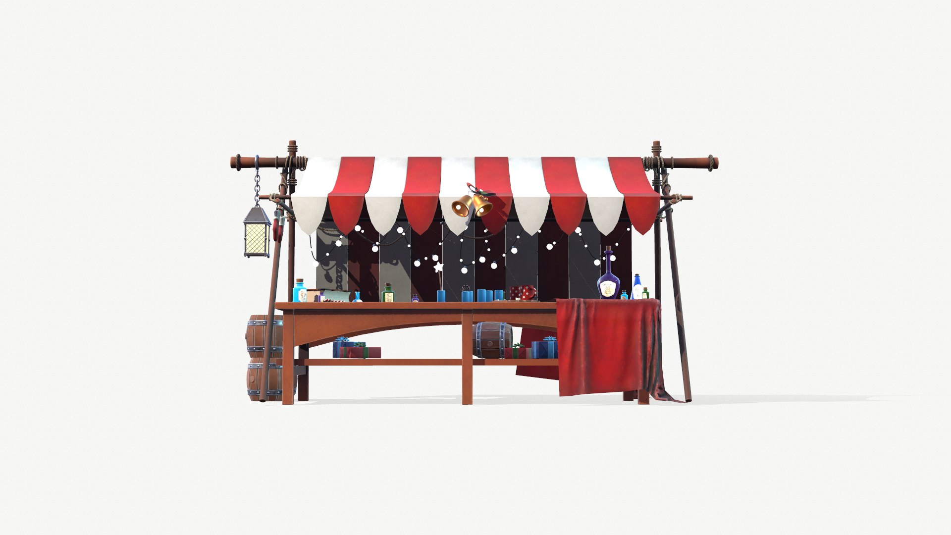 Magic Market Stall 3D - TurboSquid 1885504