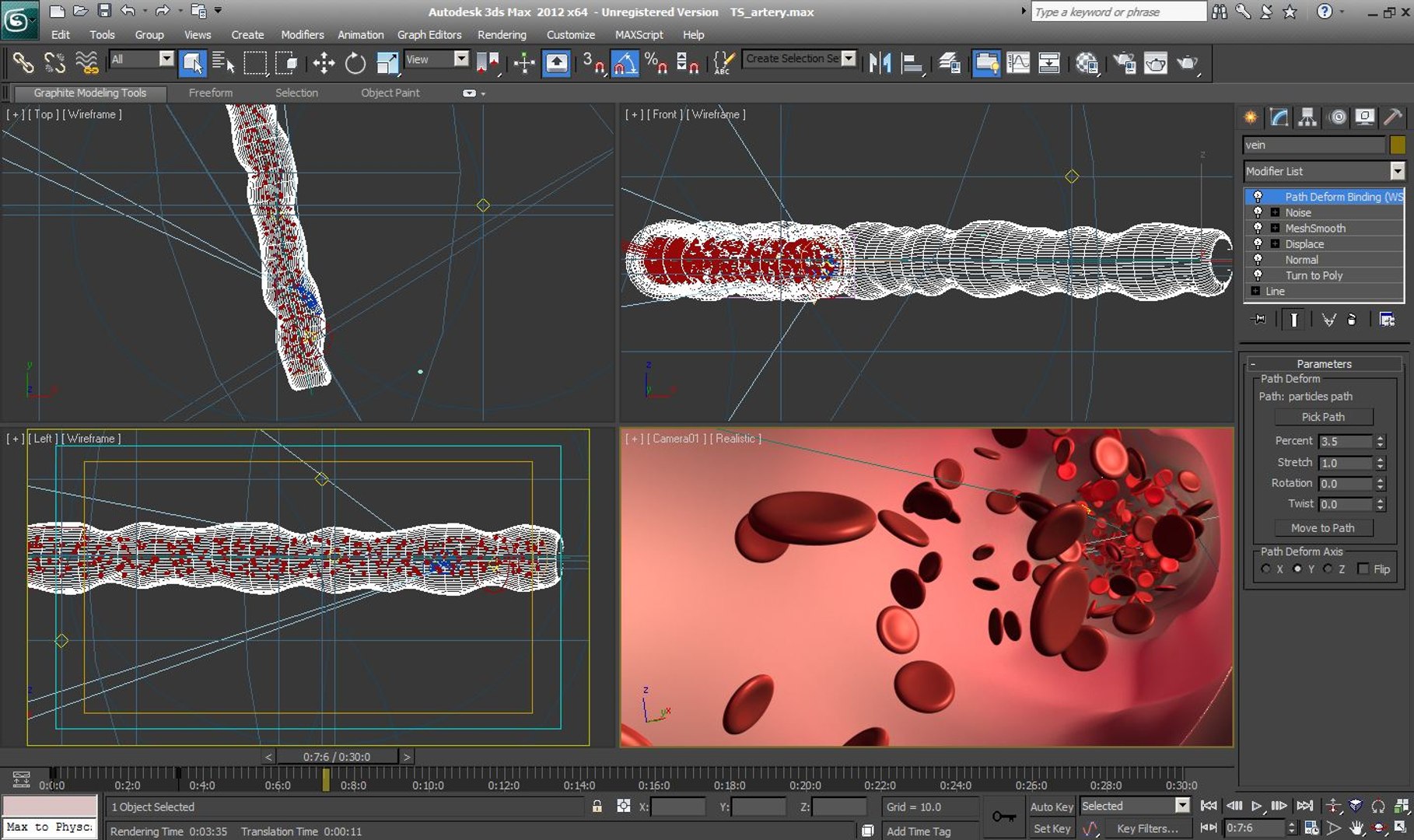 vein artery blood max