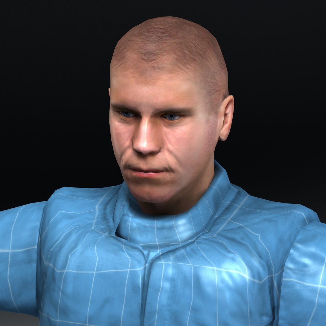 3d Rigged Racing Driver Model