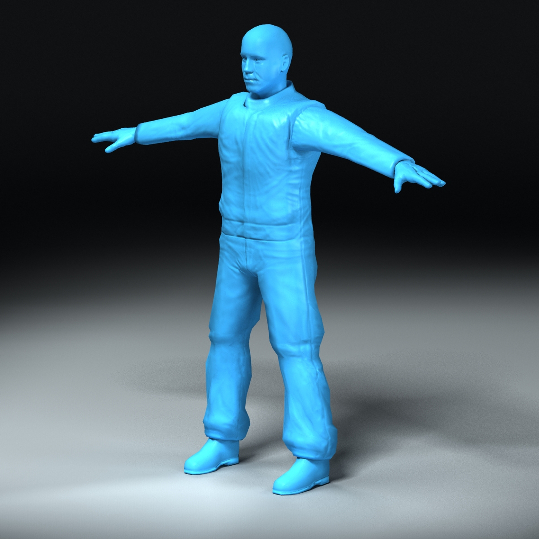 3d Rigged Racing Driver Model