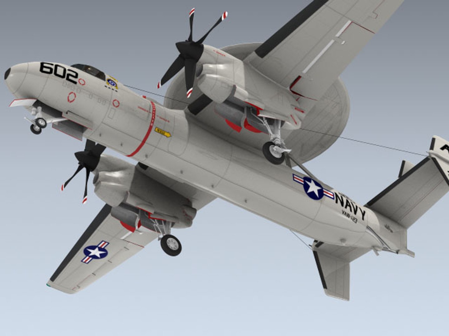 3d E-2c Hawkeye Model