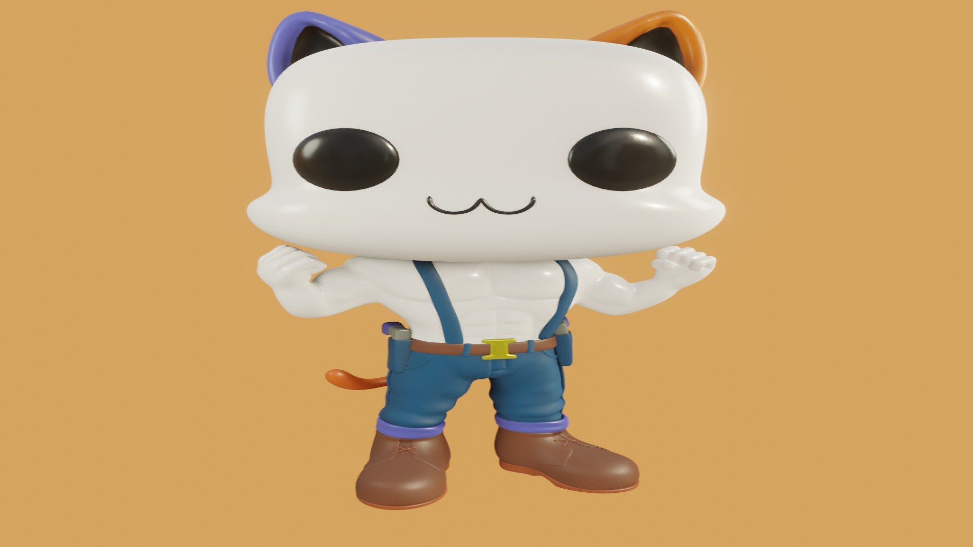 3D Meowscles Fortnite Funko Pop - TurboSquid 2229205