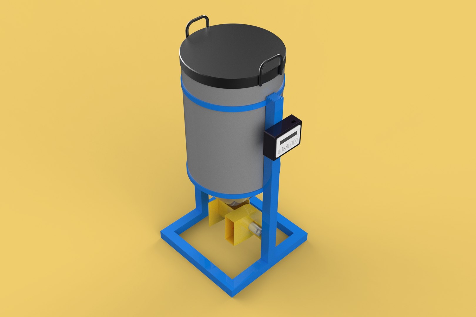 DIRECTIONAL FISH FEEDER CENTRIFUGAL SPREADER ROTARY AUTOMATIC 3D ...