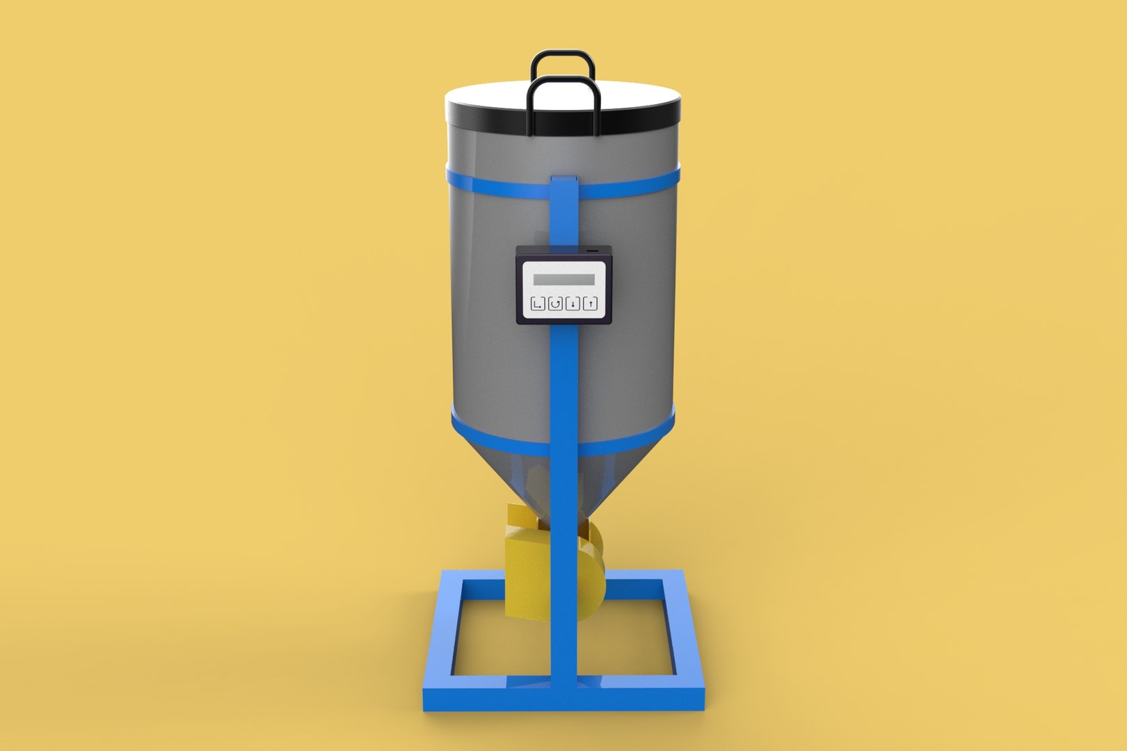 DIRECTIONAL FISH FEEDER CENTRIFUGAL SPREADER ROTARY AUTOMATIC 3D ...
