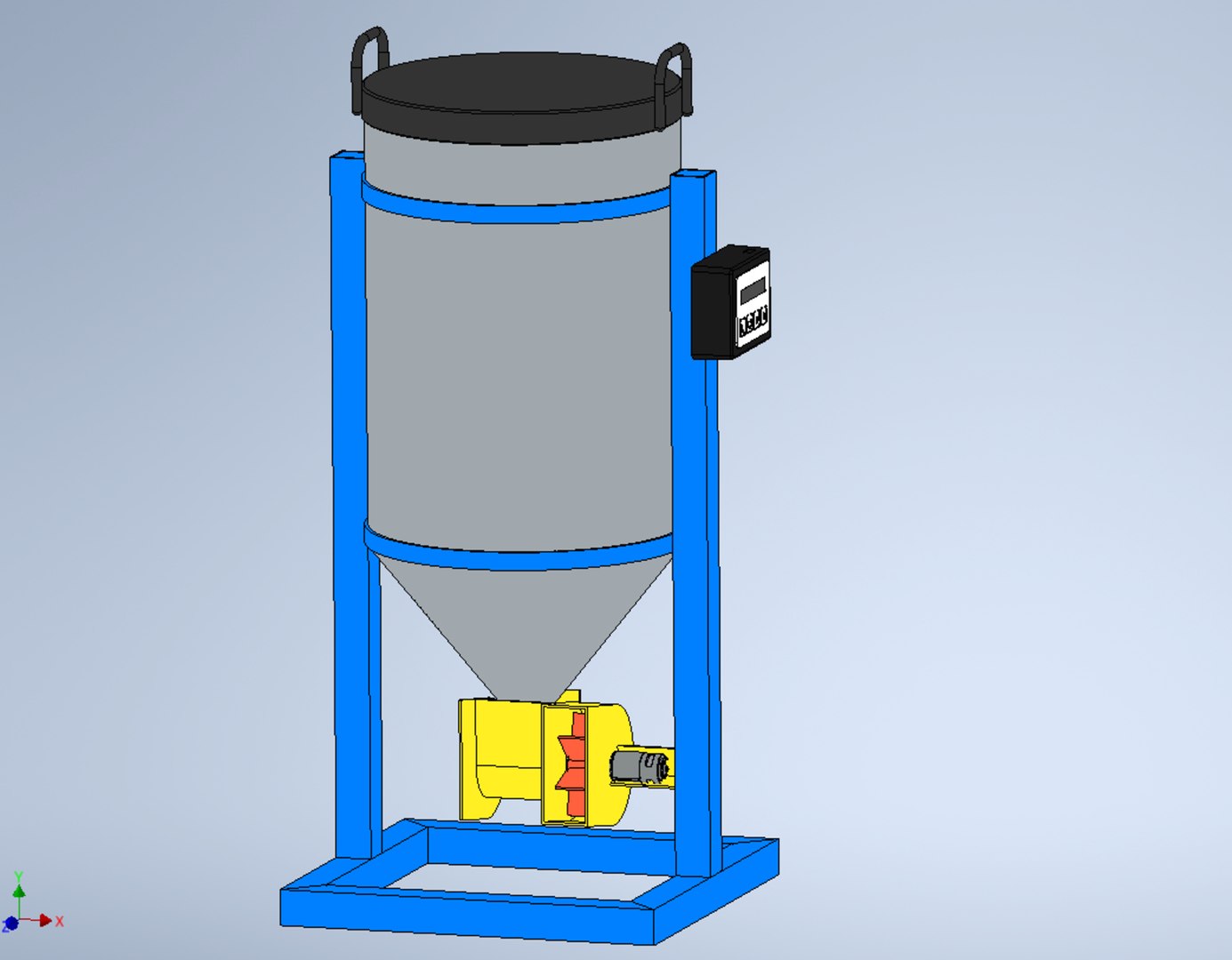 DIRECTIONAL FISH FEEDER CENTRIFUGAL SPREADER ROTARY AUTOMATIC 3D ...