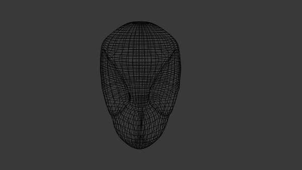 free deadpool base head 3d model