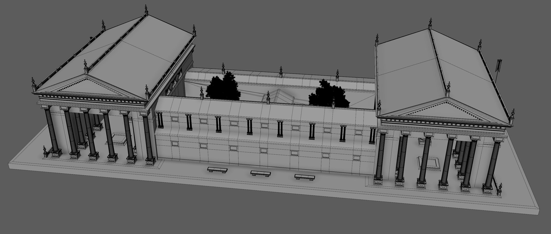 3D Model Ancient Roman Building - TurboSquid 2276615