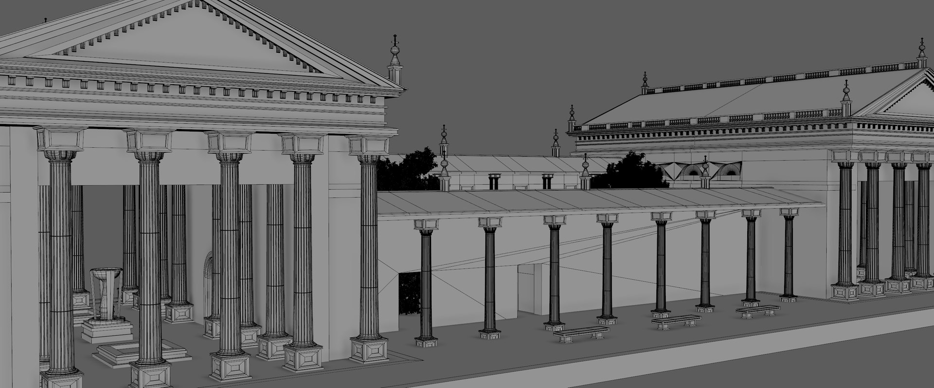 3D Model Ancient Roman Building - TurboSquid 2276615