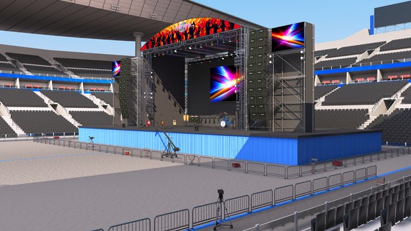 Concert Stages Collection 5 model - TurboSquid 1808881