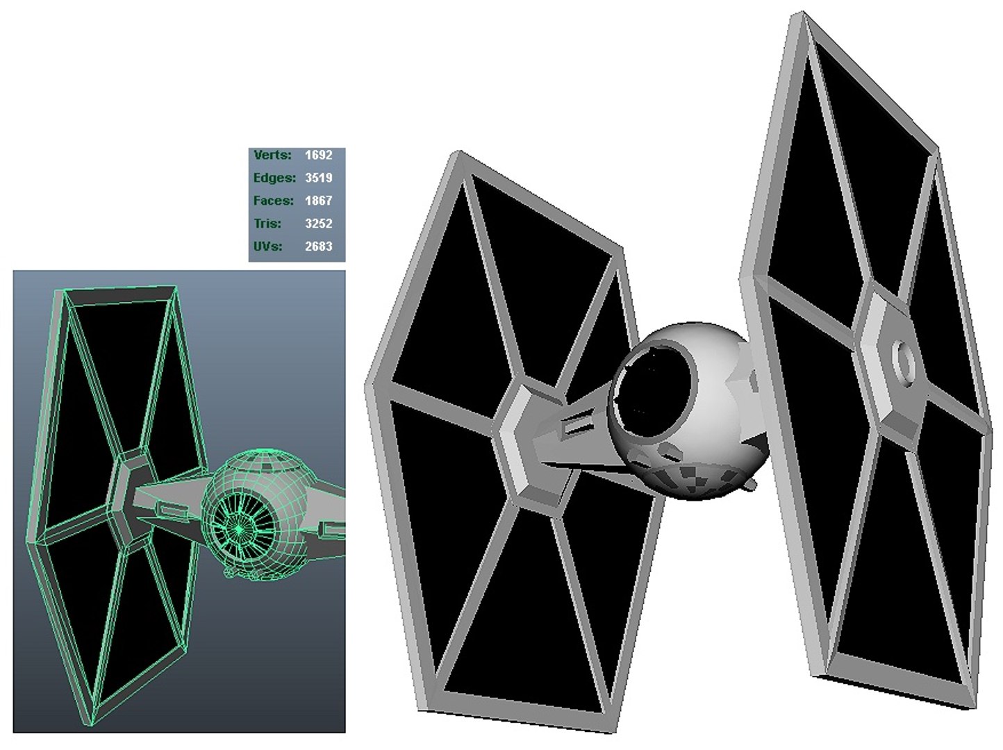 Tie Fighter 3D Model - TurboSquid 1259822