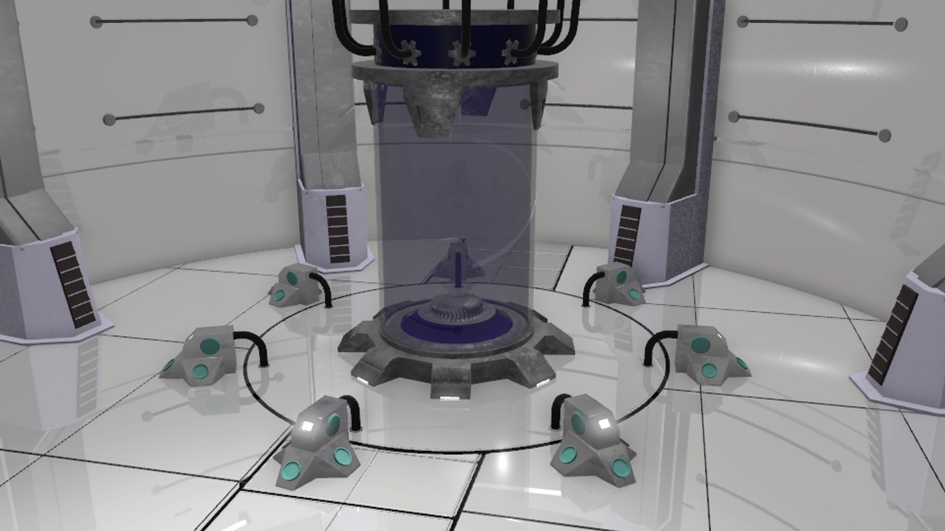 Futuristic Laboratory 3D Model - TurboSquid 1402864