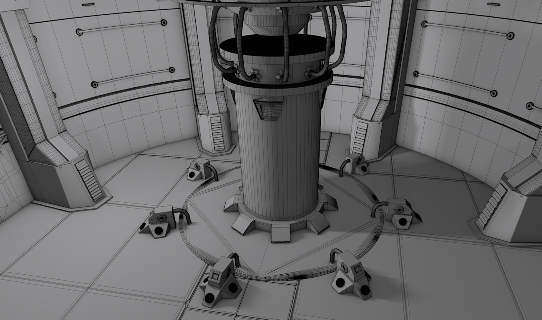 Futuristic Laboratory 3D Model - TurboSquid 1402864