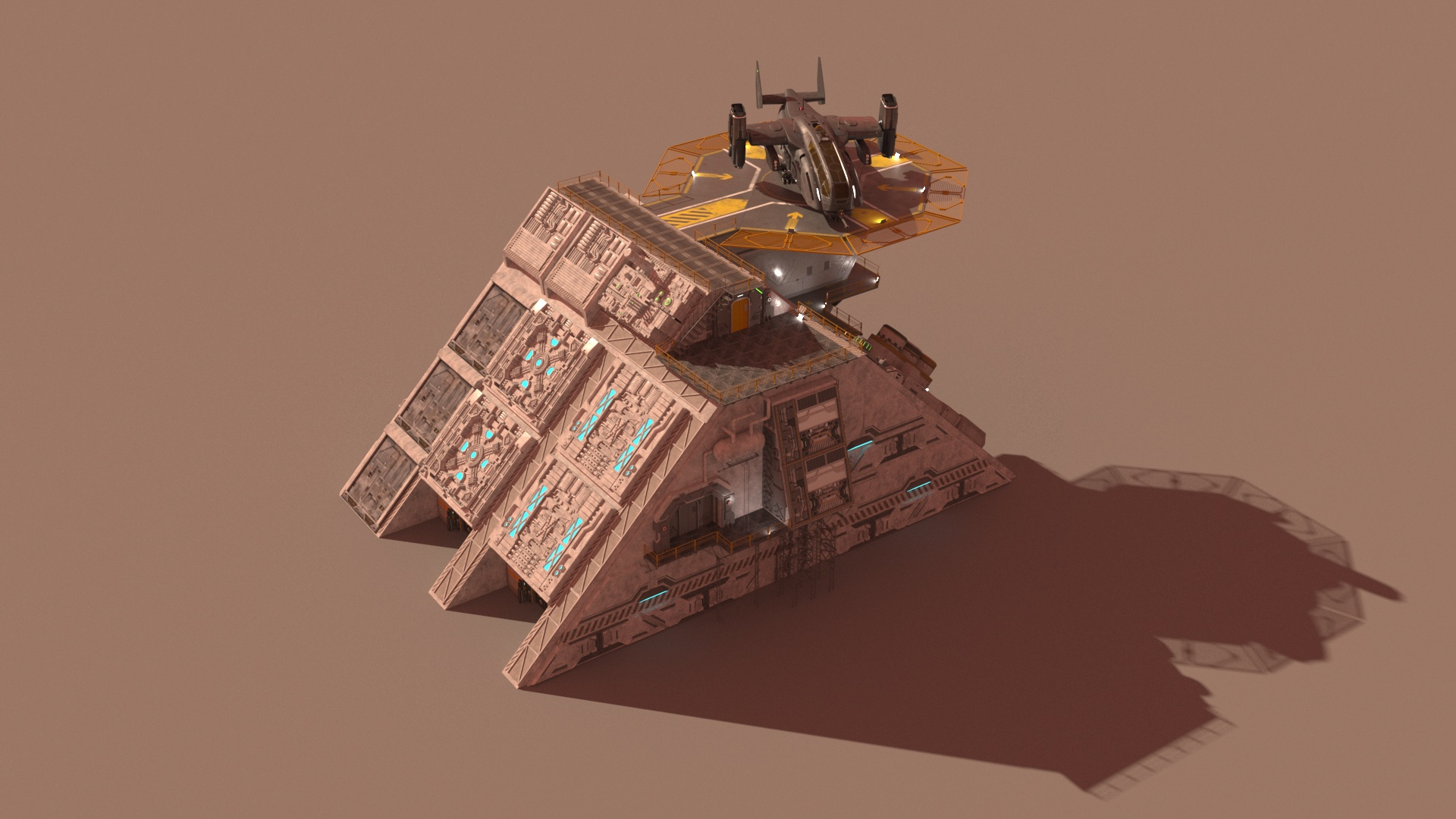 Sci-fi base station2 model - TurboSquid 2025729