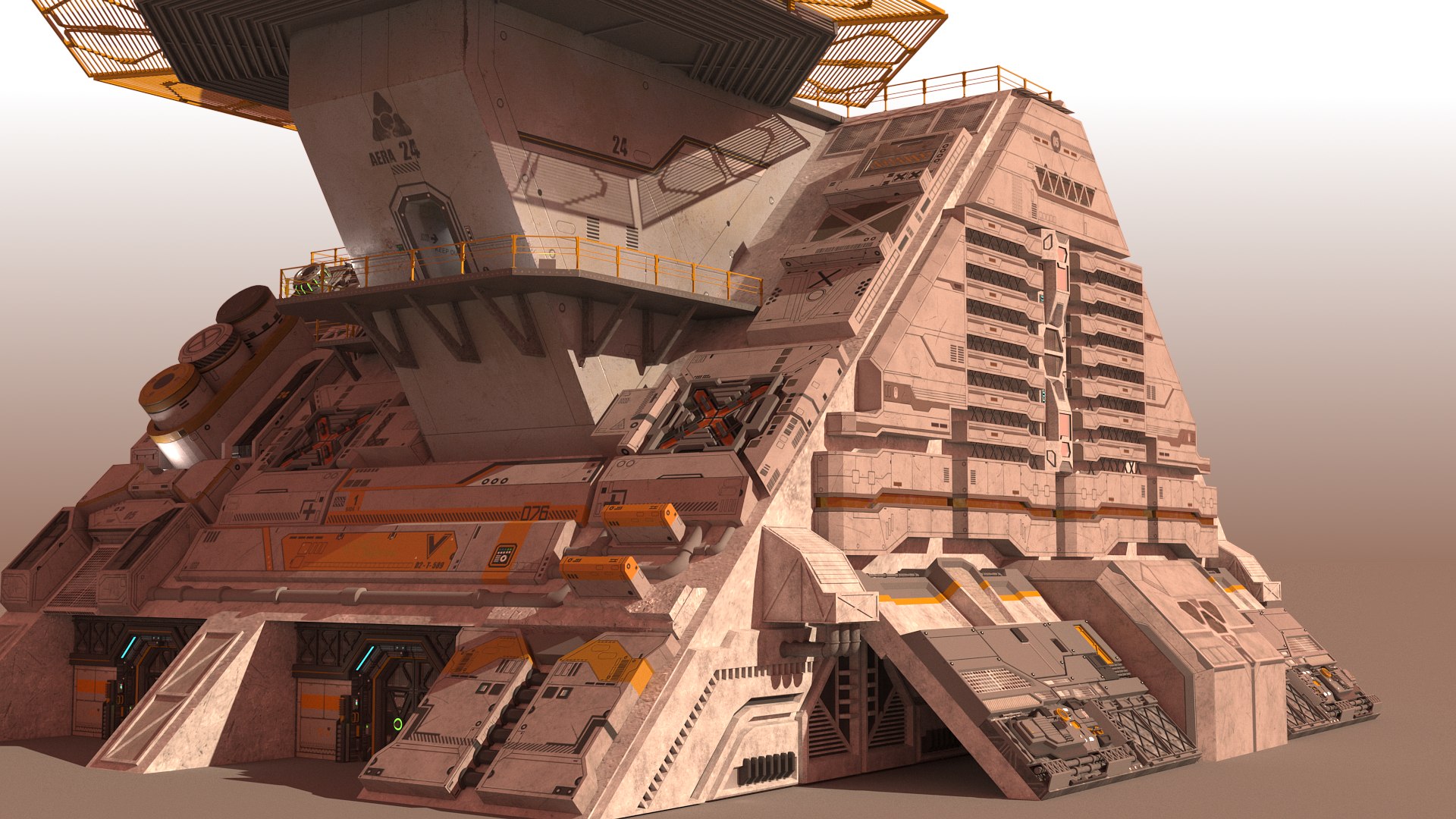 Sci-fi Base Station2 Model - TurboSquid 2025729