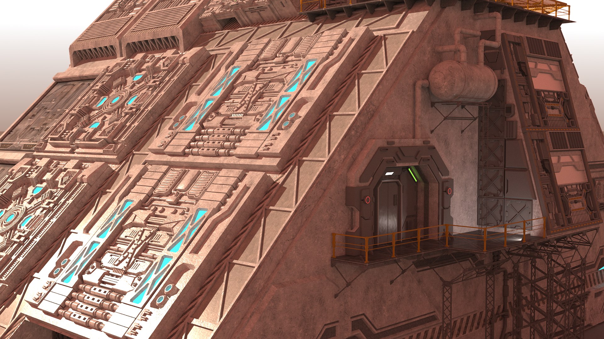 Sci-fi Base Station2 Model - TurboSquid 2025729