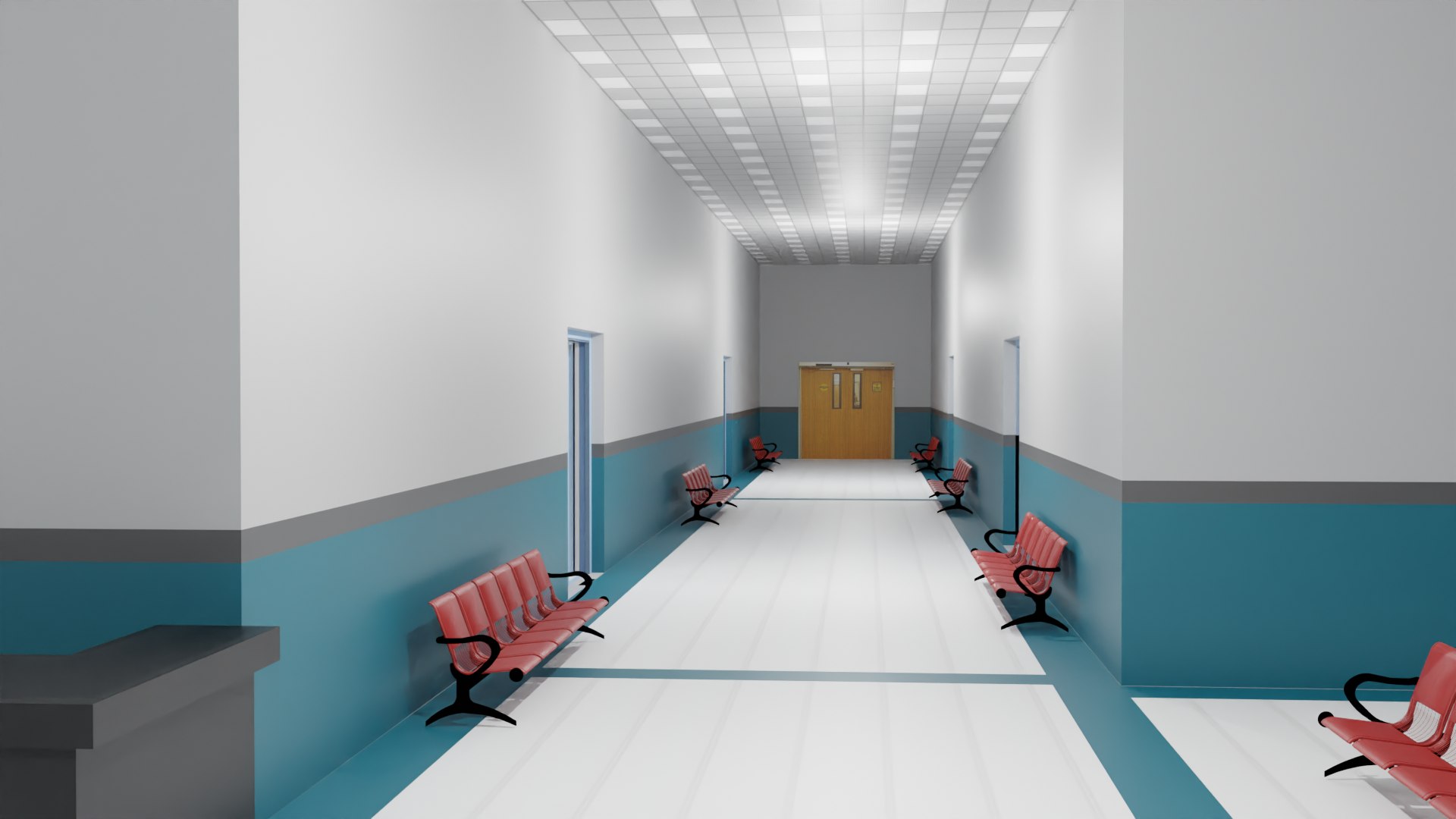 3D Hospital Interior - TurboSquid 2140219