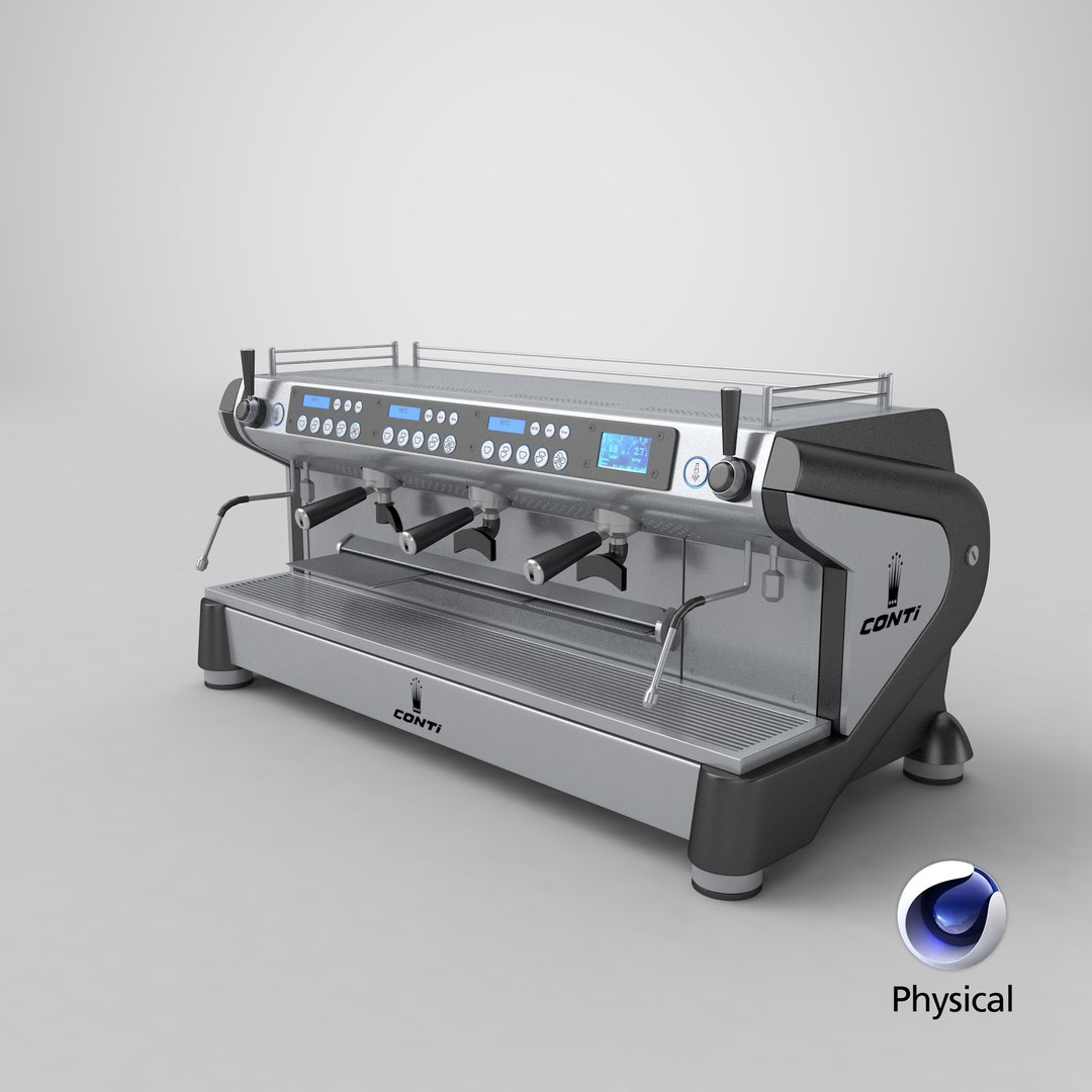 3D Real Espresso Coffee Maker Model - TurboSquid 1447404