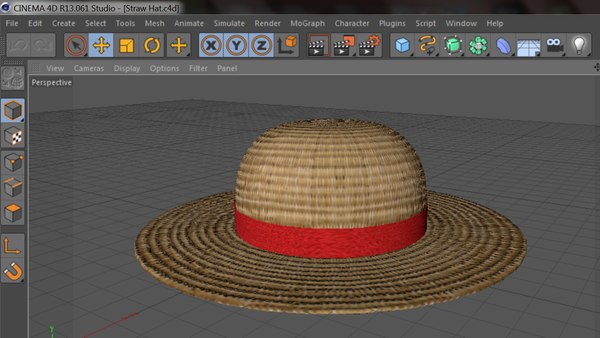straw hat c4d free