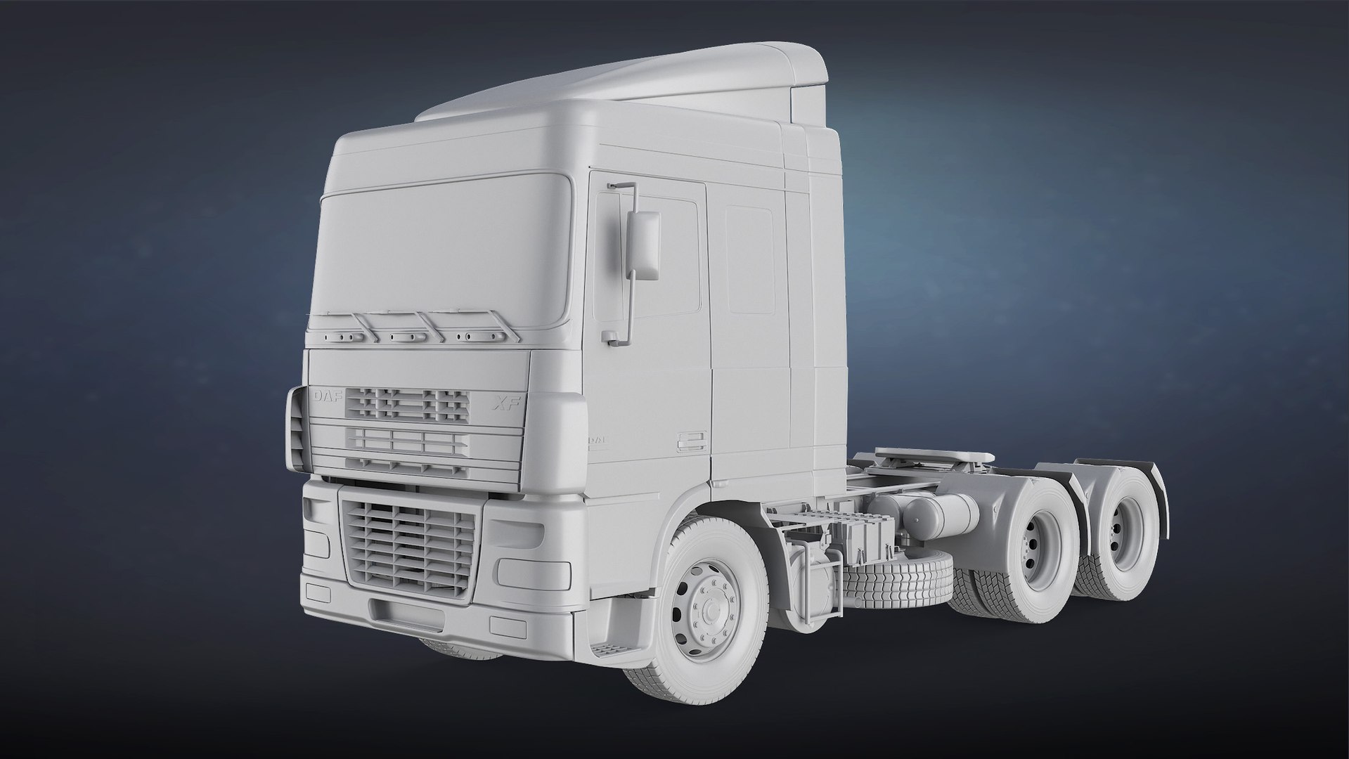 Truck daf xf 95 3D - TurboSquid 1244199