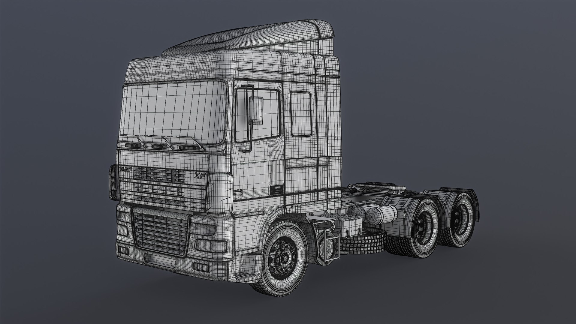 Truck daf xf 95 3D - TurboSquid 1244199