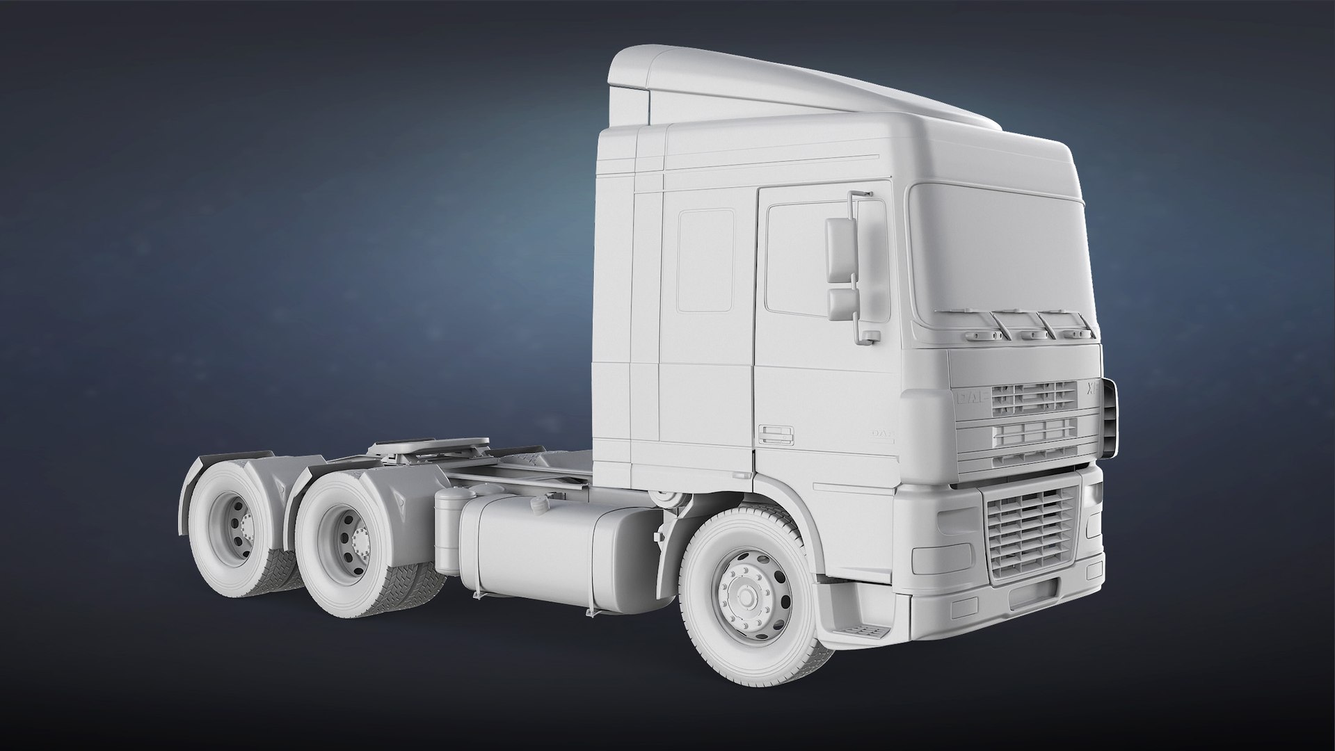 Truck daf xf 95 3D - TurboSquid 1244199