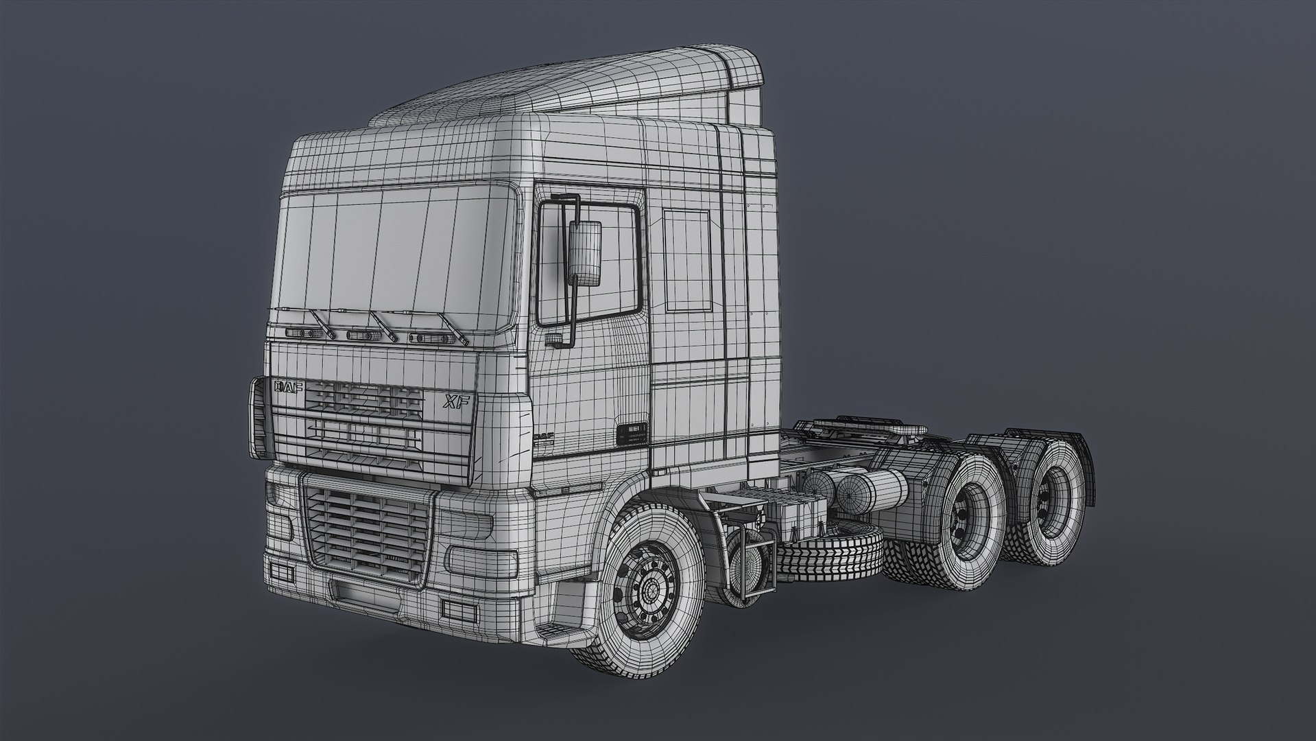 Truck daf xf 95 3D - TurboSquid 1244199
