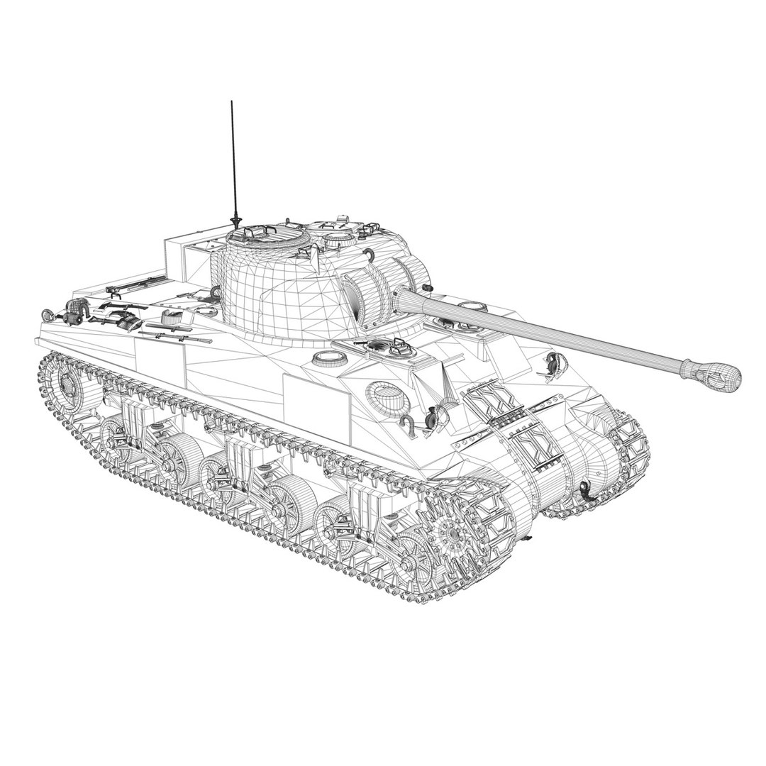 3d Model M4 Sherman Firefly Vc